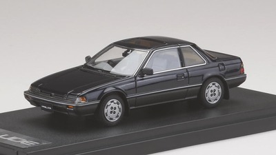 1/43 本田Honda Prelude XX (AB1) 1986 午夜藍 樹脂汽車模型擺件