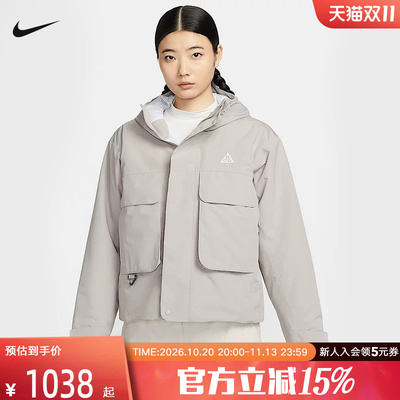 NIKE耐克ACG棉服女STORM-FIT防风保暖夹克工装P棉外套FV7328-009