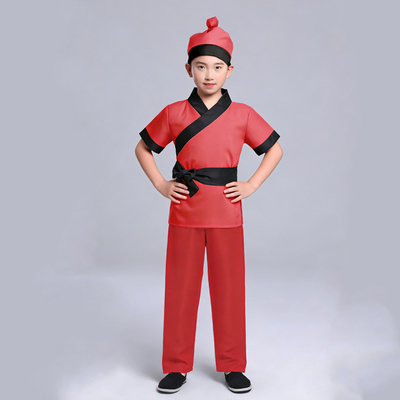 儿童短袖小戏骨演百姓商贩渔夫古