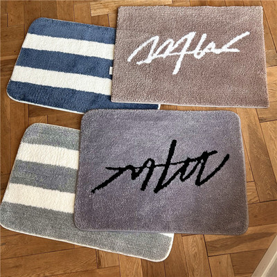 简约款50*70条纹门垫2件包邮