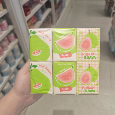 名创优品水果乐园粉芭乐纸手帕