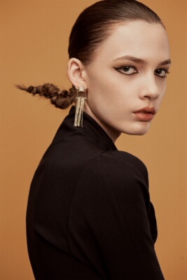 CHINCHIN 原创设计师配饰｜四芒星链条耳钉