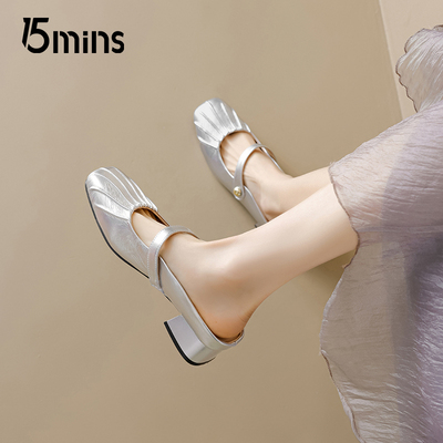 15mins法式包头拖鞋女2025夏季