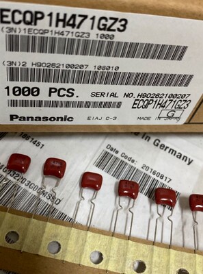 100只=27元 松下ECQP 50V 470PF/470P 2%高精度 CBB薄膜电容471G