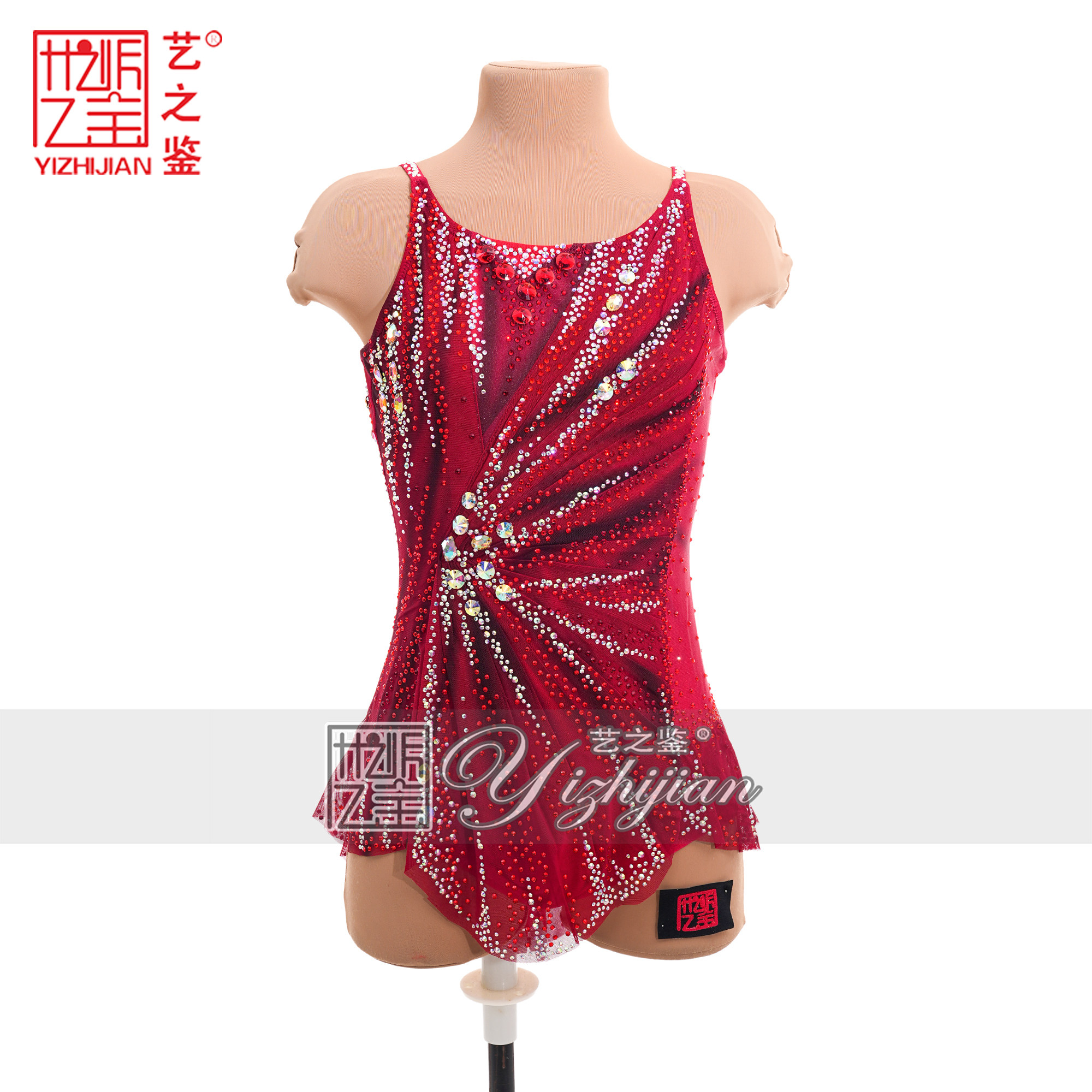 艺之鉴艺术体操服女童表演训练考级团体比赛亮片表演服专业定制