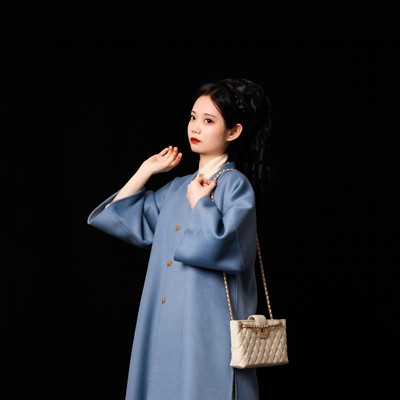 凤翥斋羊毛绒水波纹定制汉服