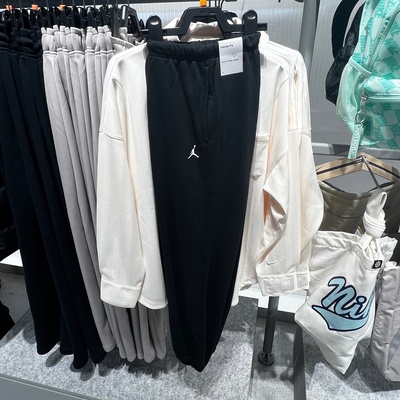 Nike耐克Jordan女25冬季运动休闲宽松针织卫裤收口长裤IB2505-010