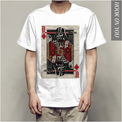 HOOK ON YOU星球大战扑克star Wars Vader in the Cards 男士T恤