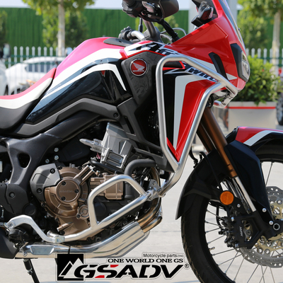 适用本田非双保险杠Hond CRF1000L保险杠本田双峰 上下全包围护杠