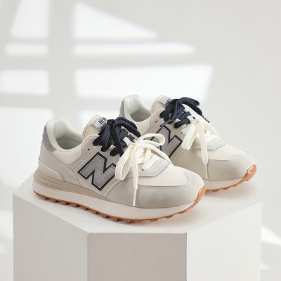 新百伦2025秋冬新款574LG系列网面轻便跑步鞋休闲老爹鞋情侣款