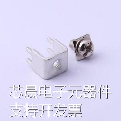 T44009 PCB焊接端子 四脚 M4 二件套 插件原装现货
