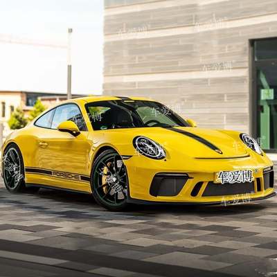 保时捷911车贴拉花 718 Cayman Boxster改装车身机盖侧裙装饰贴纸