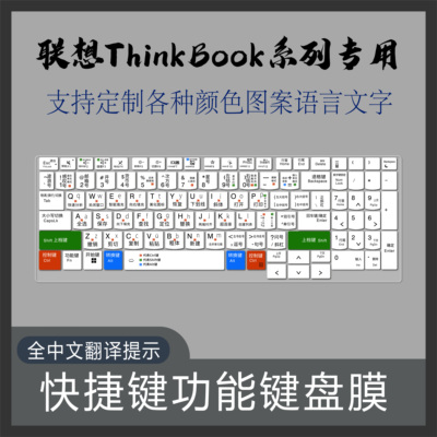 适用联想ThinkBook 16p设计师2026电脑快捷键盘膜办公AI中文翻译