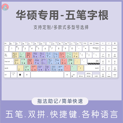 适用华硕无畏Pro15 2024款N6506笔记本电脑S5506M五笔键盘保护膜