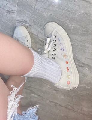 系带帆布鞋CONVERSE休闲