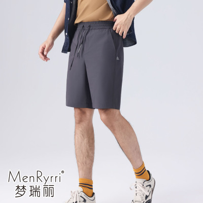 梦瑞丽6011小冰裤夏季新款薄男士五分短裤短裤凉爽休闲速干高腰
