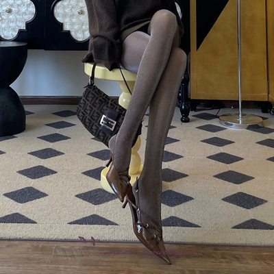 超薄超闪亮丝连裤丝袜加裆