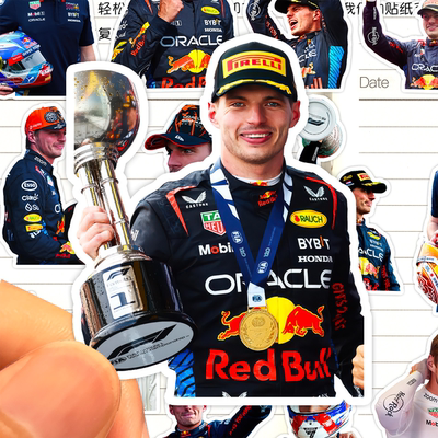 马克斯维斯塔潘贴纸高清防水红牛F1赛车运动员Max Verstappen贴画