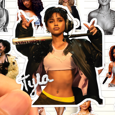 Tyla泰拉贴纸高清防水南非流行乐女歌手收藏装饰画粘贴行李箱手机