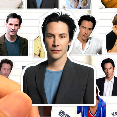 基努里维斯贴纸高清防水英国影视男演员Keanu Reeves老李收藏贴画