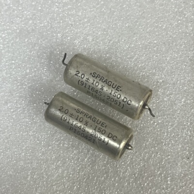 拆机 美国 思碧SPRAGUE 2UF 150V DC 胆机音频耦合铜壳油浸电容