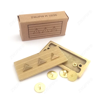 抗战国军将官表面做旧处理领章