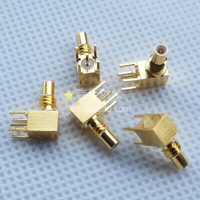 射频连接器ssmc公弯座电路板公头