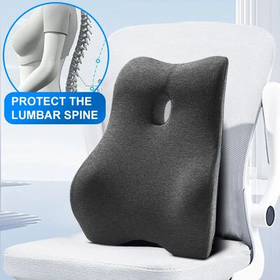 Office Waist Pillow Ergonomic Lumbar Support Memory Cotton