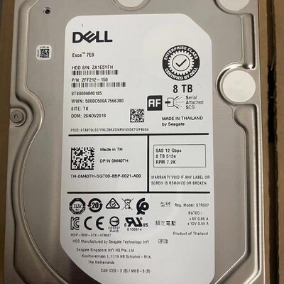 成色 Dell戴尔 0M40TH ST8000NM018( 议价）