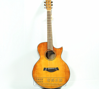 云杉单板民谣吉他