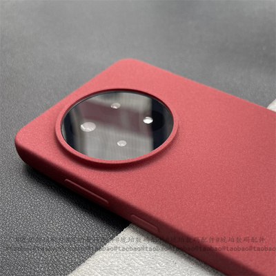 不沾指纹硅胶软壳适用一加Ace5Pro手机壳大孔火山口OnePlus13T粗磨砂颗粒感Ace6T轻薄简约复古酒红色防滑1+15
