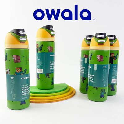OWALA我的世界保温防漏吸管杯