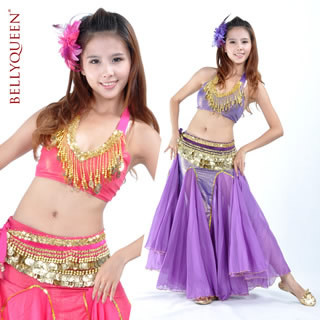 bellydance印度舞肚皮舞套装表演出练习服装1003文胸大摆鱼尾裙子