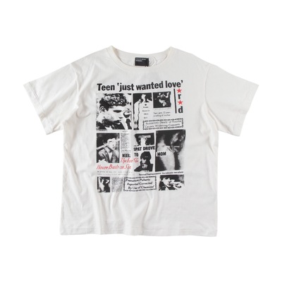 Enfants Riches Deprimes春夏新款报纸印花做旧潮牌男女OS短袖T恤