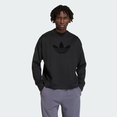 三叶草男子纯棉长袖T恤KD6576