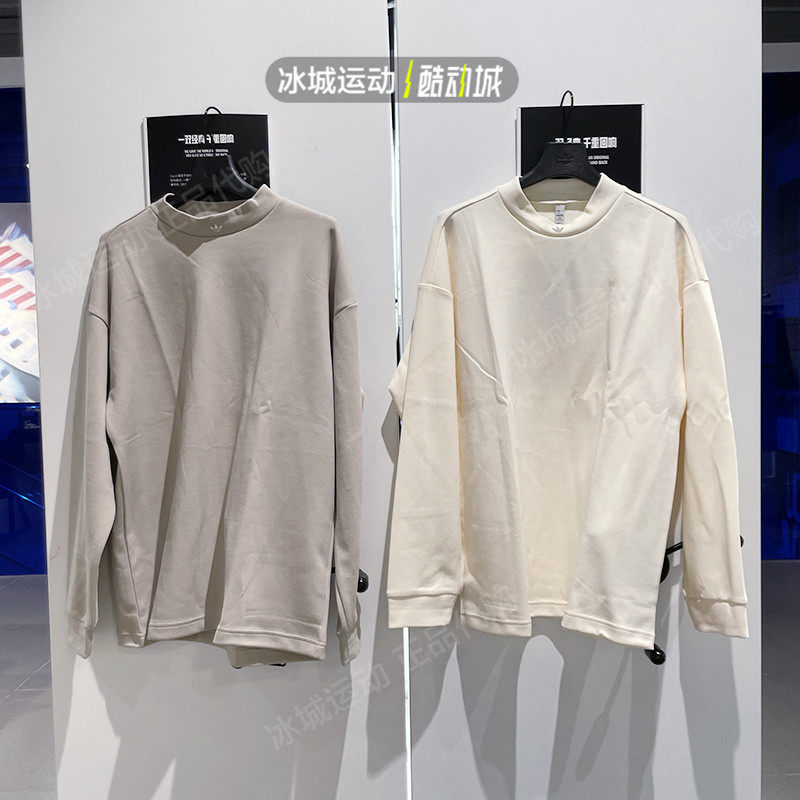 Adidas/阿迪达斯三叶草2023年男子秋季圆领长袖T恤IK6149 IK8557_虎窝淘