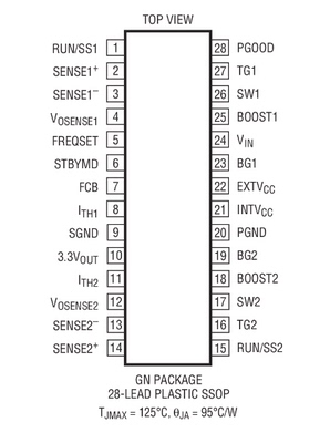 进口原装 LTC3707EGN-SYNC LTC3707IGN-SYNC LTC3707-SYNC 现货