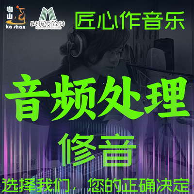 音频处理修音消音降噪去杂音剪辑