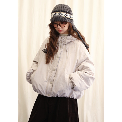 11.10日系两面穿排骨羽绒服小个子休闲外套