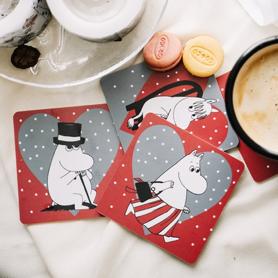 Optodesign桦木杯垫隔热垫4只装