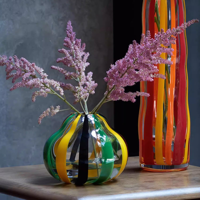 英国LSA轻奢手工玻璃花瓶摆件