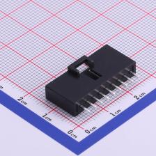 HX25418-9A 线对板/线对线连接器 2.54mm 1x9P 直插 杜邦带扣 黑