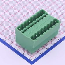 KF2EDGVH-5.08-2*8P 插拔式接线端子 板端/插座-闭口 5.08mm 排数