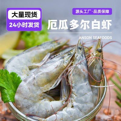 进口厄瓜多尔白虾4050盐冻锁鲜