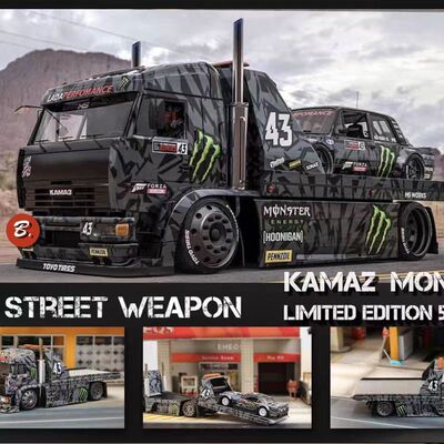 Street Weapon 1:64 SW 砖叔KEN福特野马RTR魔爪F150合金汽车模型