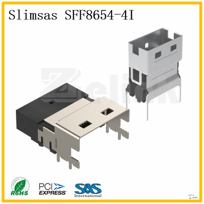 Slimsas SFF8654 4I连接器