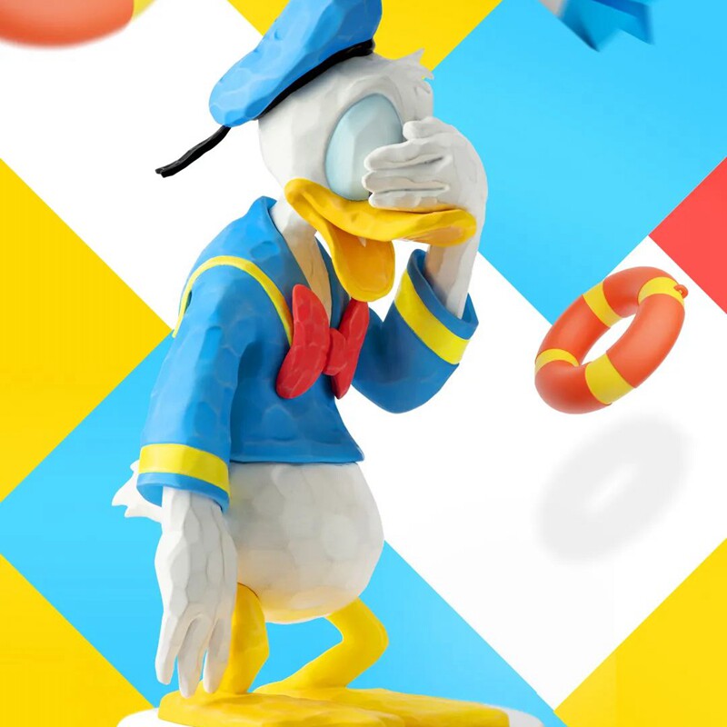 MGLTOYS•POPSUNDAY木雕家•唐老鸭经典款极光蓝潮玩手办迷你摆件