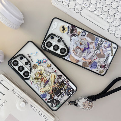 适用三星GalaxyS26 Ultra手机壳日漫卡通太阳神路飞全包24 plus磁吸支架S25ultra手链s25+防摔保护套s26+外壳