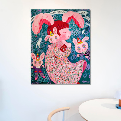 kima可爱卡通抽象兔子装