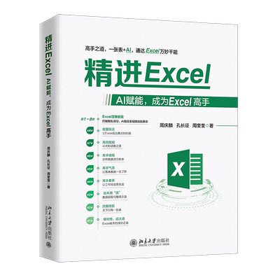 精进Excel AI赋能 成为Excel高手 周庆麟 孔长征 周奎奎 北京大学出版社 9787301367469